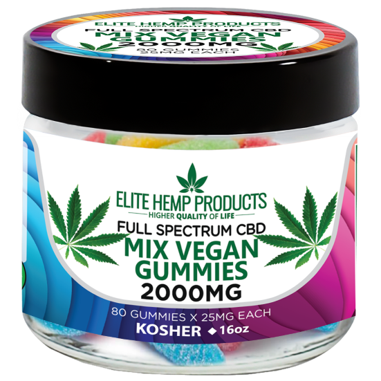 Mix Vegan Gummies 2000MG – Elite CBD Products