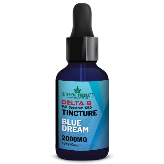 Delta 8 Tincture 2000MG Blue Dream – Elite CBD Products