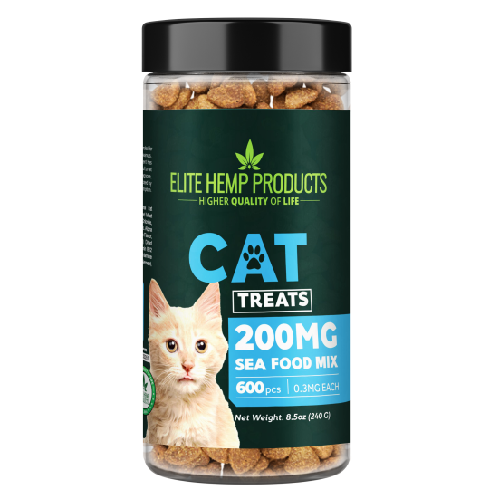 CBD Cat Treat 200mg - Seafood – Elite CBD Products