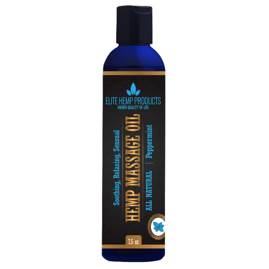Hemp Massage Oil - Peppermint – Elite CBD Products